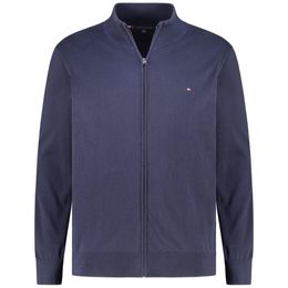 Gro&szlig;e Gr&ouml;&szlig;en Tommy Hilfiger Strickjacke aus Baumwolle Farbe marine Gr&ouml;&szlig;e: 3XL