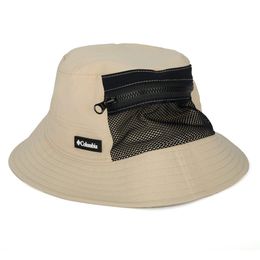 Gro&szlig;e Gr&ouml;&szlig;en Columbia Bucket Stoffhut aus Funktionsmaterial Farbe beige/schwarz Gr&ouml;&szlig;e: XL