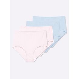 w&auml;schepur sheego Gro&szlig;e Gr&ouml;&szlig;en Slip in Frottee-Qualit&auml;t, 2x rose + 2x bleu, Gr&ouml;&szlig;e 50 - Damen