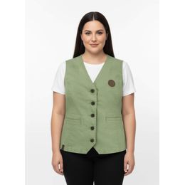 sheego Gro&szlig;e Gr&ouml;&szlig;en Jeansweste in Stretch-Qualit&auml;t, eucalyptus, Gr&ouml;&szlig;e 46 - Damen