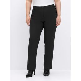 COME ON sheego Gro&szlig;e Gr&ouml;&szlig;en B&uuml;gelfaltenhose in Bauch-weg-Form, schwarz, Gr&ouml;&szlig;e 195 - Damen