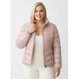 sheego Gro&szlig;e Gr&ouml;&szlig;en Steppjacke mit abzippbaren &Auml;rmeln, puder, Gr&ouml;&szlig;e 46 - Damen