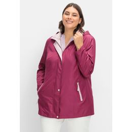 sheego Gro&szlig;e Gr&ouml;&szlig;en Funktionsjacke mit Innentasche, fuchsia-ros&eacute;, Gr&ouml;&szlig;e 46 - Damen