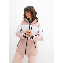 bonprix wasserdichte Ski Funktionsjacke, rosa, Gr.40, wasser- und winddichte Winterjacke mit Schneefang, Kabelfunktion und Unterarm-Bel&uuml;ftung, bequeme Form