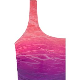 Lascana Damen Badeanzug, pink bedruckt, Gr&ouml;&szlig;e 38B