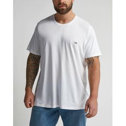 T-Shirt Lee "PATCH LOGO TEE", Herren, Gr. XL, wei&szlig;, Single Jersey, Obermaterial: 100% Baumwolle, normal, Rundhals, Shirts T-Shirt