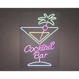Kaemingk LED Neon Cocktailglas mit Schriftzug NEON