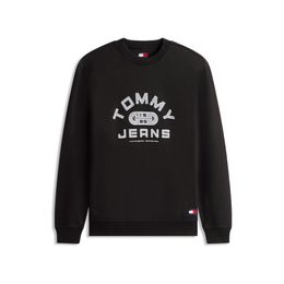 Tommy Jeans Sweatshirt Herren Gr&ouml;&szlig;e S schwarz / wei&szlig;