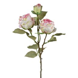 Gasper Deko-Blume 3er VINTAGE ROSE