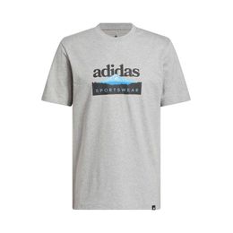 adidas Sportswear Funktionsshirt 'SPRTMN MTN' Herren Gr&ouml;&szlig;e XS azur / graumeliert / schwarz