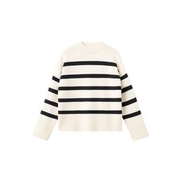 Mango Pullover 'CASTELLO' Damen Gr&ouml;&szlig;e M creme / schwarz