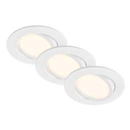 LED Einbauleuchte "PIWO 7663036"wei&szlig; matt, Briloner Leuchten, Leuchten
