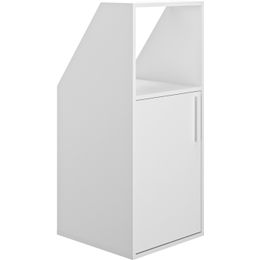 Kleiderschrank GAMI "UNDER", wei&szlig;, B:48cm H:110cm T:50cm, Spanplatte, Schr&auml;nke, Kleiderschrank, Schr&auml;gschrank mit einer T&uuml;r
