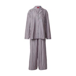 Hugo Pyjama Damen Gr&ouml;&szlig;e S graumeliert / rosa / wei&szlig; Winterkleid