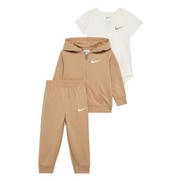 Nike Sportswear Set Jungen Gr&ouml;&szlig;e 80/86 sand / wei&szlig;