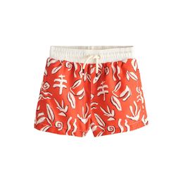 next Badeshorts Jungen Gr&ouml;&szlig;e 104 rot / offwhite