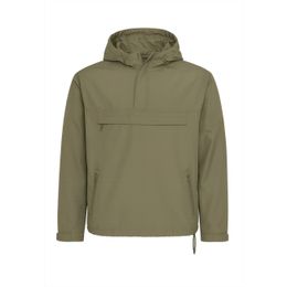 Anorak Brandit "Brandit Herren Fleece Pull Over Windbreaker", Damen, Gr. 4XL, olive, 100% Polyester, mehrfarbig, normal, ohne Ausschnitt, Jacken