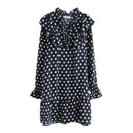 Lindex Kleid 'Winny' Damen Gr&ouml;&szlig;e 38 navy / wei&szlig; Sommerkleid