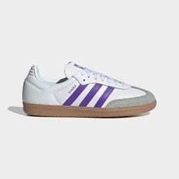 adidas originals Sneaker 'SAMBA' Damen Gr&ouml;&szlig;e 36 grau / lila / wei&szlig;