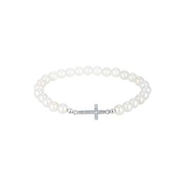 Elli Armband Damen Gr&ouml;&szlig;e 17 transparent / wei&szlig;