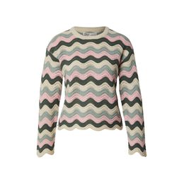 Only Pullover 'ONLASA' Damen Gr&ouml;&szlig;e M creme / mint / dunkelgr&uuml;n / rosa