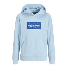 Jack & Jones Jack & Jones Junior Sweatshirt 'JJCOLE' Jungen Gr&ouml;&szlig;e 116 navy / pastellblau / wei&szlig;