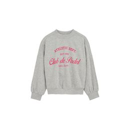 WE Fashion Sweatshirt M&auml;dchen Gr&ouml;&szlig;e 122/128 hellgrau / pink