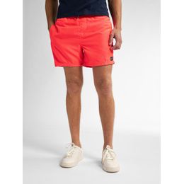 Badehose PETROL INDUSTRIES, Herren, Gr. XXL, N-Gr, rot (fiery coral), Polyester, Badehosen Badehose, mit kontrastfarbenem Kordelzug