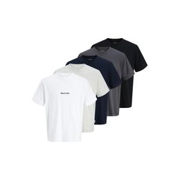 Jack & Jones Jack & Jones T-Shirt 'JORNORREBRO' Herren Gr&ouml;&szlig;e XXL navy / grau / graumeliert / schwarz / wei&szlig;