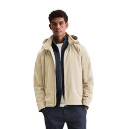 Marc O'Polo Outdoorjacke MARC O'POLO "aus wasserabweisendem Technical Poly Cotton", Herren, Gr. L, pure cashmere, Obermaterial: 47% Polyester, 42% Baumwolle, 11% Polyamid, unifarben, regular fit, Manschette, Jacken Outdoorjacke