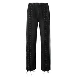 adidas originals Jeans 'FB' Damen Gr&ouml;&szlig;e 30/31 black denim / wei&szlig;