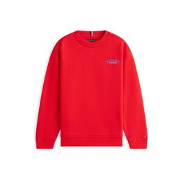 Tommy Hilfiger Sweatshirt Jungen Gr&ouml;&szlig;e 140 blau / rot / wei&szlig;