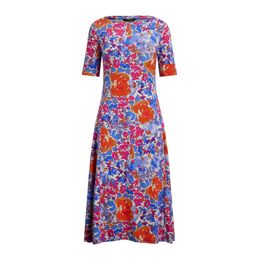 Lauren by Ralph Lauren Lauren Ralph Lauren Kleid 'Munzie' Damen Gr&ouml;&szlig;e 44 blau / orange / pink / wei&szlig; Winterkleid
