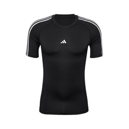adidas Performance Performance Shirt 'TECHFIT Compression Training 3-Stripes' male Black size XS