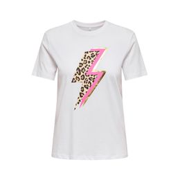 Only T-Shirt 'ONLARIYA' Damen Gr&ouml;&szlig;e M gold / rosa / schwarz / wei&szlig;