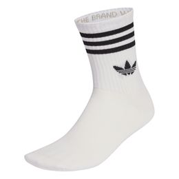 adidas originals Socken '3-STRIPES CREW 10 PAIRS' Damen Gr&ouml;&szlig;e 40/42 schwarz / wei&szlig;