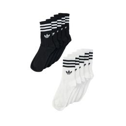 adidas originals Socken '3-STRIPES CREW 10 PAIRS' Damen Gr&ouml;&szlig;e 34/36 schwarz / wei&szlig;