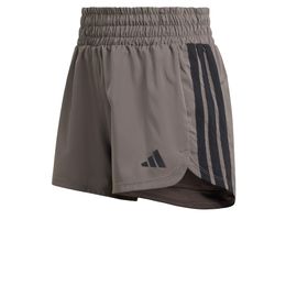 adidas Performance Sportshorts 'Pacer' Damen Gr&ouml;&szlig;e XXS schlammfarben / schwarz