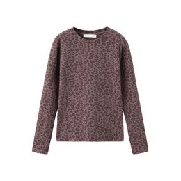 Mango Kids Shirt 'MANCHA' M&auml;dchen Gr&ouml;&szlig;e 128 braun / dunkelbraun
