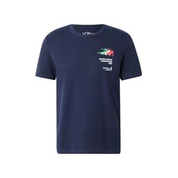s.Oliver T-Shirt Herren Gr&ouml;&szlig;e L navy / gr&uuml;n / rot / wei&szlig;