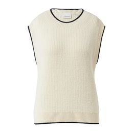 comma, COMMA Pullunder Damen Gr&ouml;&szlig;e 4XL creme / schwarz
