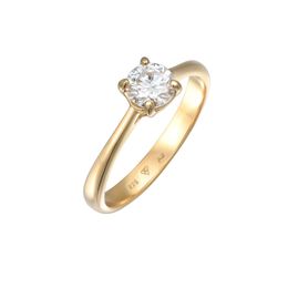 Elli Premium Ring Damen Gr&ouml;&szlig;e 56 gold / transparent