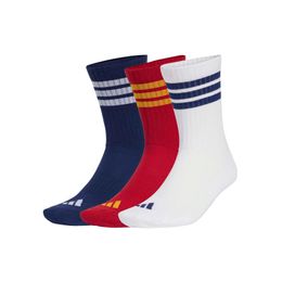 adidas Performance Sportsocken Damen Gr&ouml;&szlig;e 32/34 dunkelblau / orange / rot / wei&szlig;