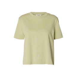 Selected T-Shirt 'SLFEssential' Damen Gr&ouml;&szlig;e L pastellgr&uuml;n
