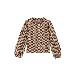 WE Fashion Sweatshirt M&auml;dchen Gr&ouml;&szlig;e 98/104 beige / schoko