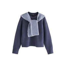 next Pullover Damen Gr&ouml;&szlig;e XS marine / hellblau / offwhite