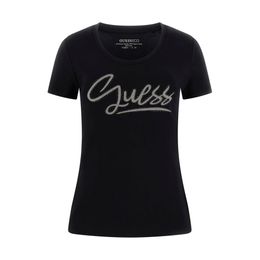 Guess T-Shirt Damen Gr&ouml;&szlig;e XXXL schwarz / silber