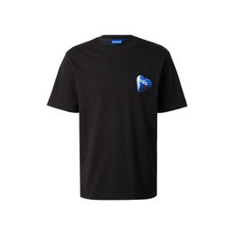 Hugo T-Shirt 'Nalentinio' Herren Gr&ouml;&szlig;e M royalblau / schwarz / wei&szlig;