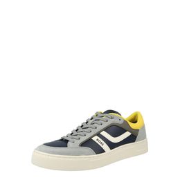 BOSS Sneaker 'Rhys_Tenn' Herren Gr&ouml;&szlig;e 44 navy / grau / khaki / wei&szlig;