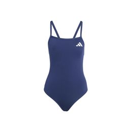 adidas Performance Sportbadeanzug 'Ess' Damen Gr&ouml;&szlig;e L dunkelblau / wei&szlig;